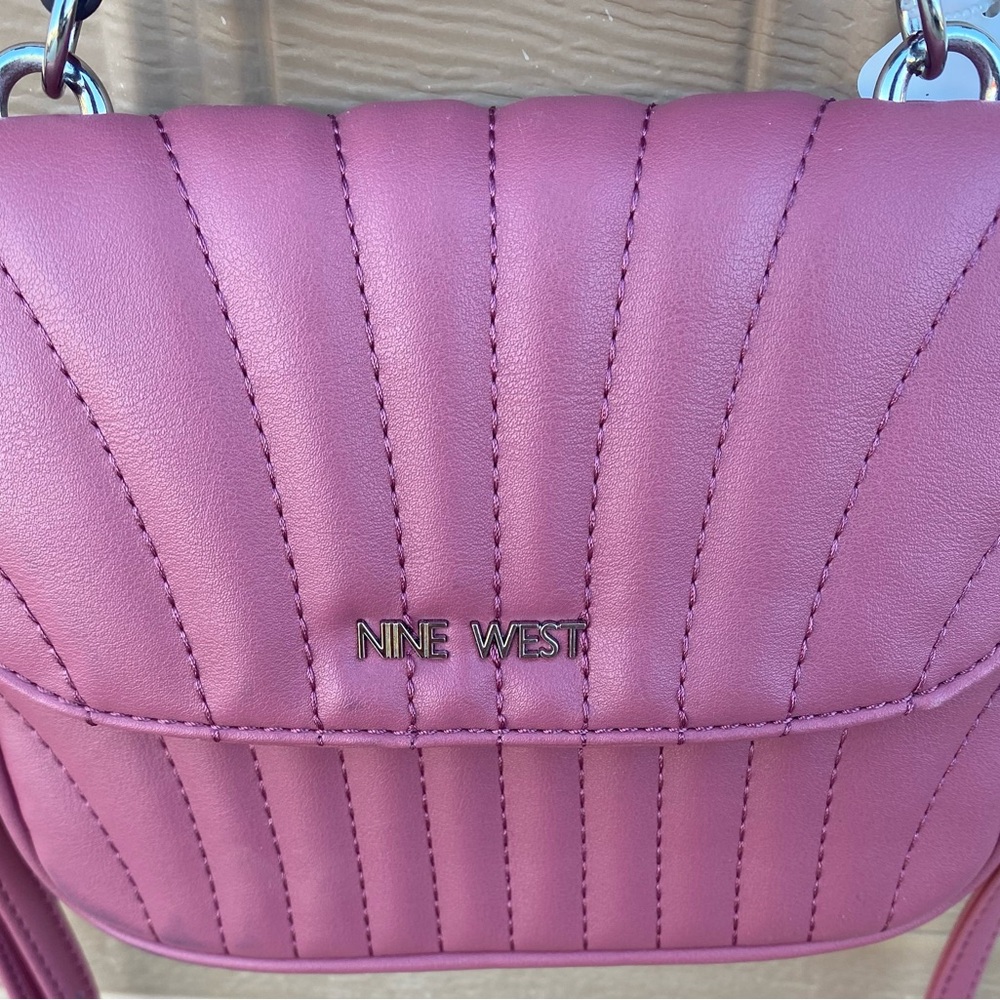 Nine West Arianne Mini Top Handle Satchel -Rouge Pink… - Gem